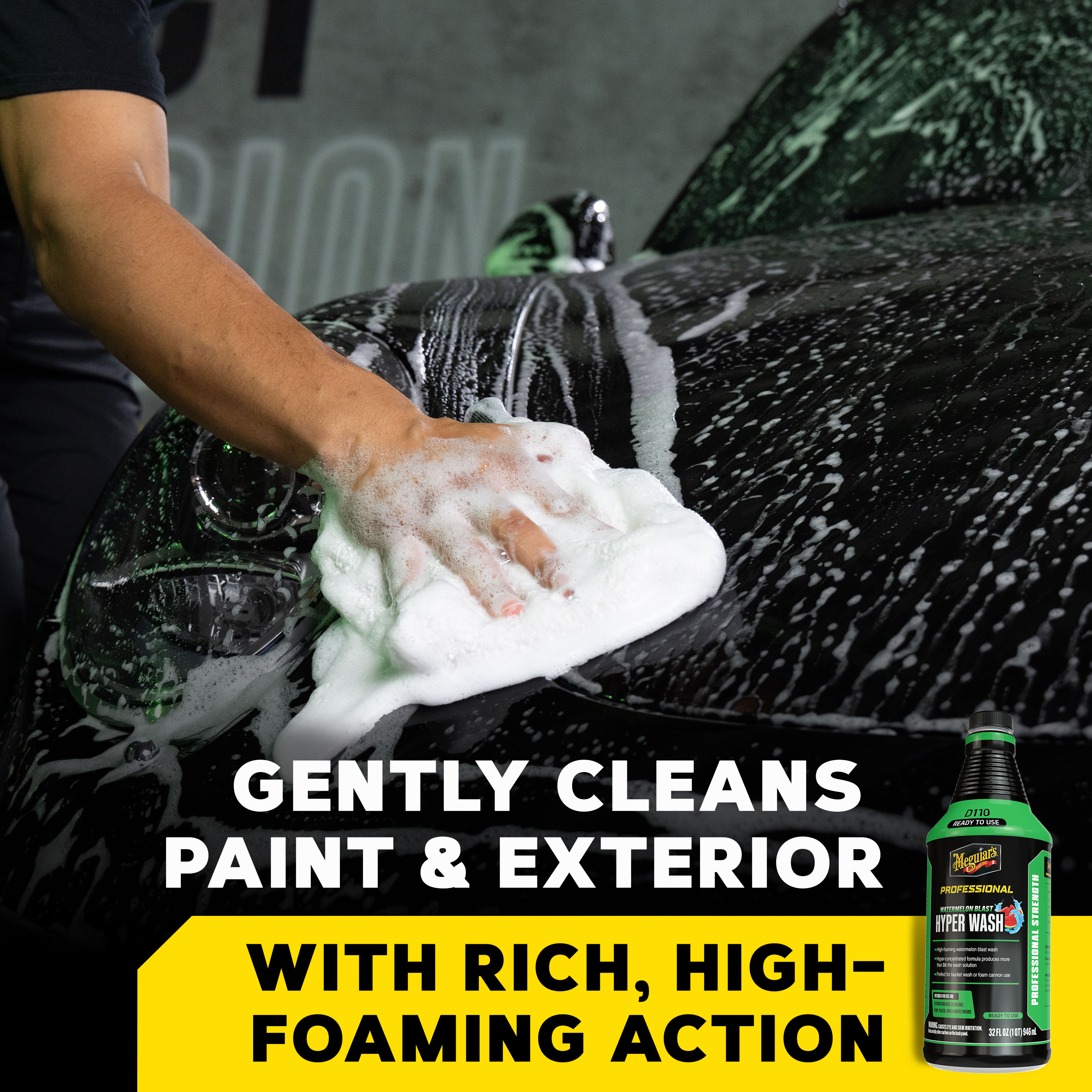 Meguiar’s Professional Watermelon Hyper Wash - Pro Car Wash with Rich Foaming for Excellent ...